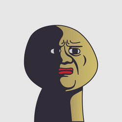 Internet meme trollface design Royalty Free Vector Image