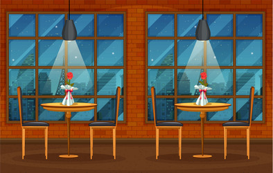 Pub and restaurant background scene Royalty Free Vector