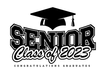 2023 class of congratulation graduate banner Vector Image
