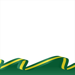Brazilian flag border Royalty Free Vector Image