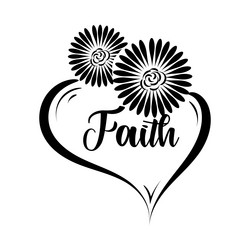 Christian faith design for print Royalty Free Vector Image