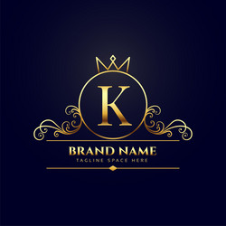 Royal letter r luxury crown tiara logo concept Vector Image
