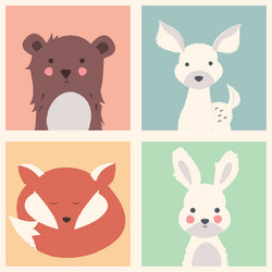 Cute animals Royalty Free Vector Image - VectorStock