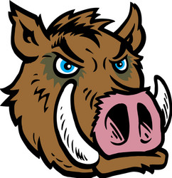 Razorback mascot Royalty Free Vector Image - VectorStock