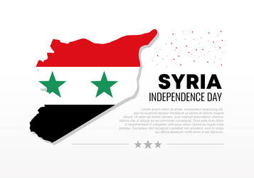 Syria independence day background banner poster Vector Image