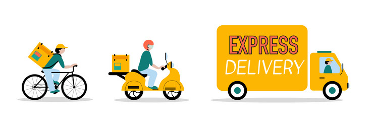 Yellow Delivery Vector Images (over 14,000)