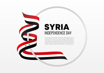 Syria independence day background banner poster Vector Image