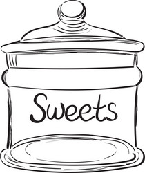 Candy Jar Drawing Vector Images (over 660)