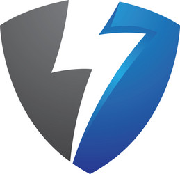 Power secure logo template icon Royalty Free Vector Image