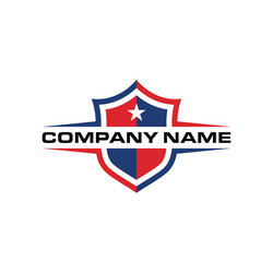 American shield logo Royalty Free Vector Image