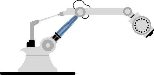 Isolated robotic arm icon Royalty Free Vector Image