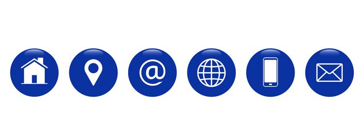 Blue Contact Icon
