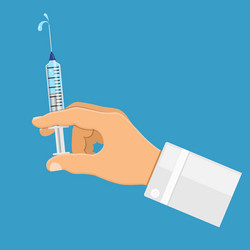 Hand Holding Syringe Vector Images (over 850)