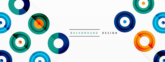 Eye-catching background of colorful circles Vector Image