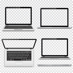 Realistic computer desktop screen Royalty Free Vector Image