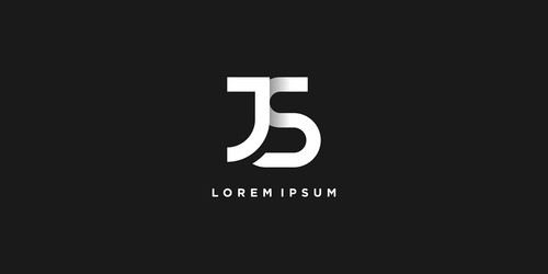 Letter j logo design with font combination Vector Image