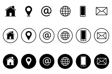 Black Contact Icon Vector Images (over 140,000)