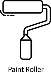 Paint roller Royalty Free Vector Image - VectorStock