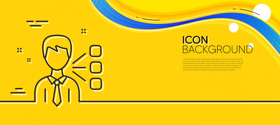 Third party line icon team leader sign minimal Vector Image