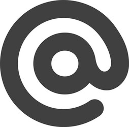 Open email flat icon symbol Royalty Free Vector Image