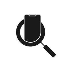 Mobile phone search icon design phone icon Vector Image