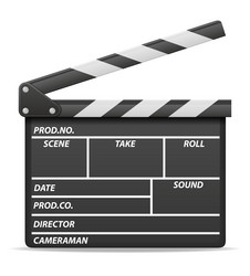 Movie clapper stock Royalty Free Vector Image - VectorStock