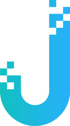 Pixel letter q logo icon design Royalty Free Vector Image