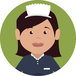Room service character hotel service Royalty Free Vector