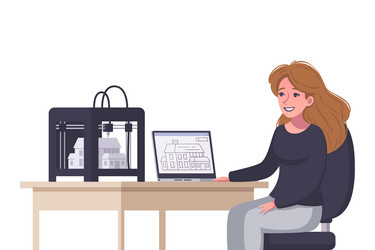 Architect work cartoon Royalty Free Vector Image