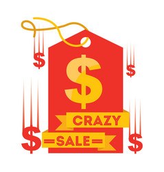 Crazy sale Royalty Free Vector Image - VectorStock