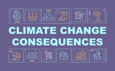 Climate change concept word art Royalty Free Vector Image