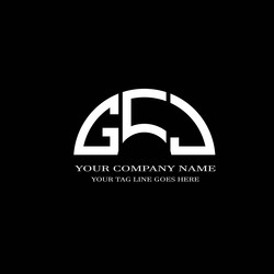 Gcj letter logo creative design with graphic Vector Image