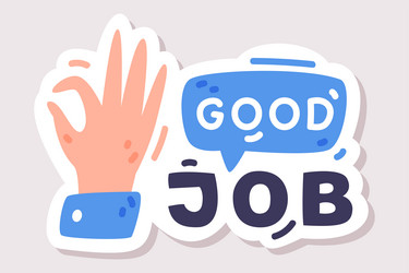 Hand gesture ok sign design element can be used Vector Image