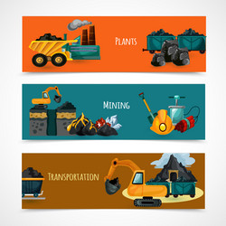 Mining infographic set Royalty Free Vector Image