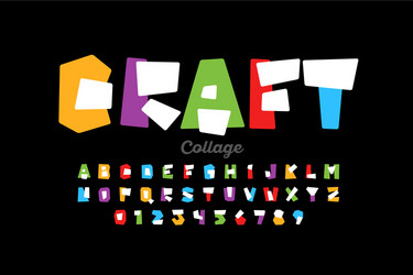 Collage Font Vector Images (over 7,600)