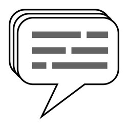 Comment chat post message icon Royalty Free Vector Image