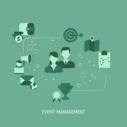 Event management concept management concept Vector Image
