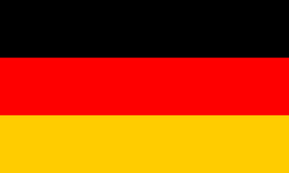 German triangle flag hanging Royalty Free Vector Image