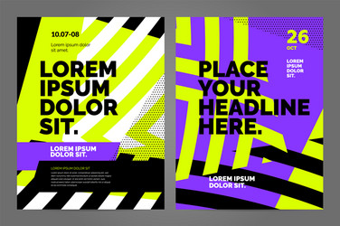 Layout design template with abstract dynamic Vector Image