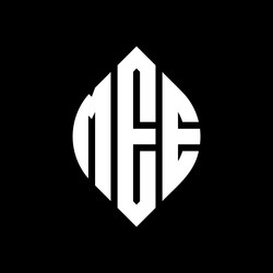 Mee logo letter design Royalty Free Vector Image