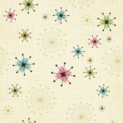 Mid-century modern retro-atomic stars Royalty Free Vector