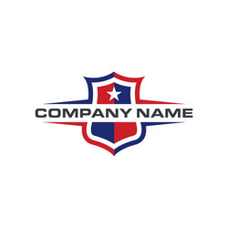 American shield logo Royalty Free Vector Image