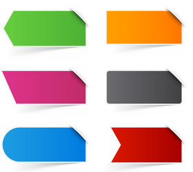 Paper labels Royalty Free Vector Image - VectorStock