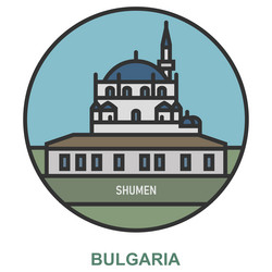 Ruse cities and towns in bulgaria Royalty Free Vector Image