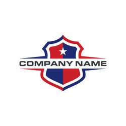 American shield logo Royalty Free Vector Image