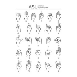 Asl Sign Language Vector Images (over 400)