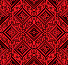 Ajrakh print seamless pattern Royalty Free Vector Image