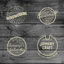 Sawmill badges logos and labels for any use Vector Image