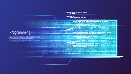 Development and software concept of programming Vector Image