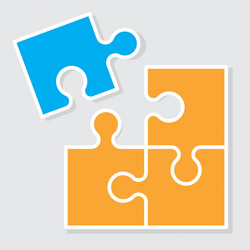 Cute horse cartoon complete the puzzle Royalty Free Vector